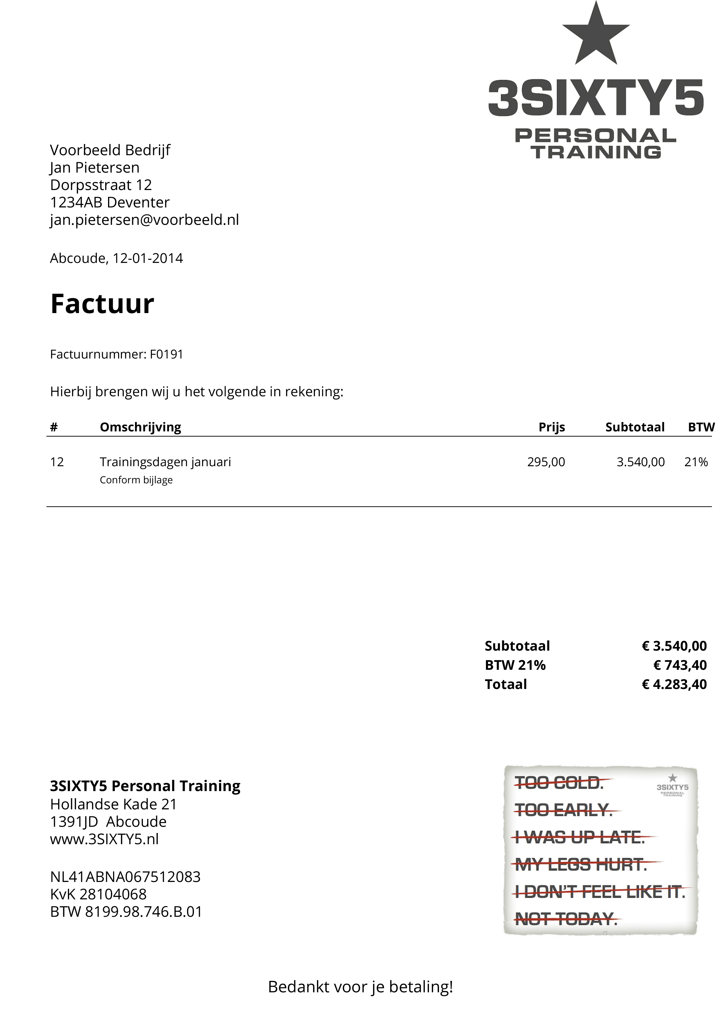 Invoice - q-invoice.nl - online facturen maken en verzenden